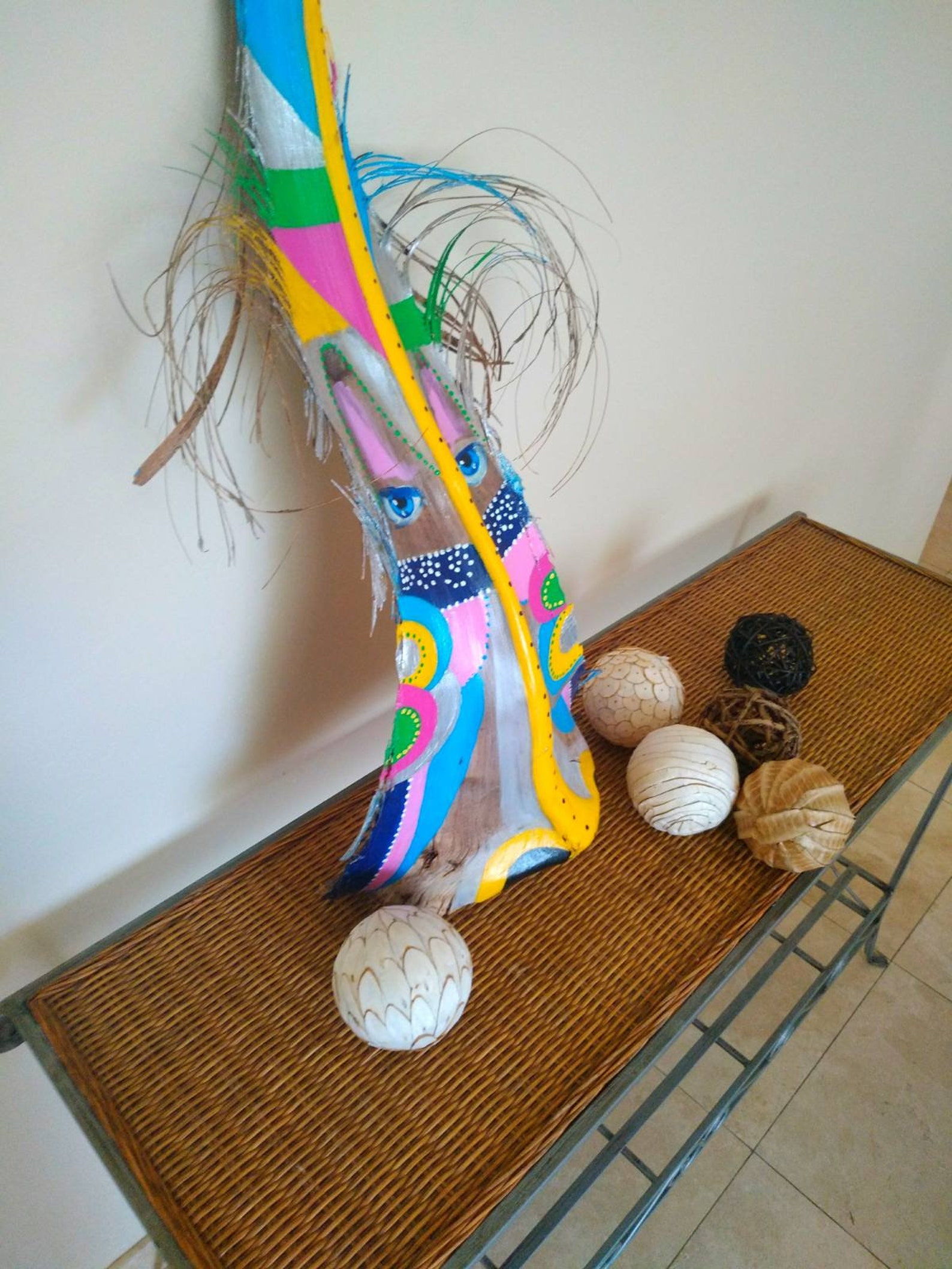 TIKI MODERN Art/native American Indian Mask/wall Home Design/modern ...