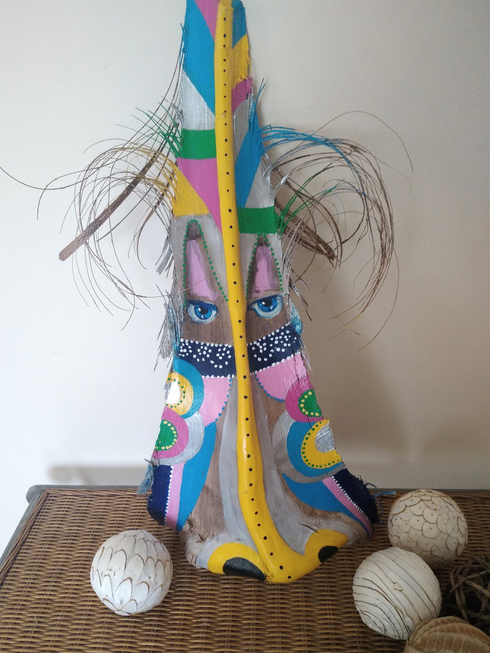 TIKI MODERN Art/native American Indian Mask/wall Home Design/modern ...