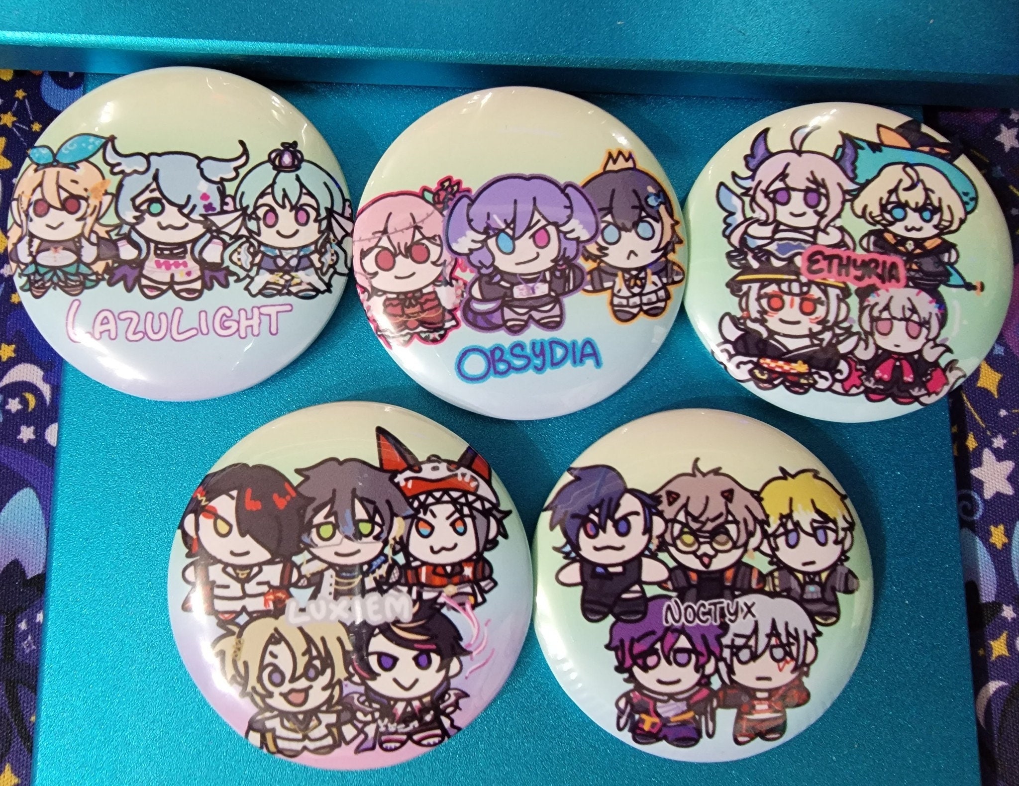 Vtuber Nijisanji EN Buttons - Etsy