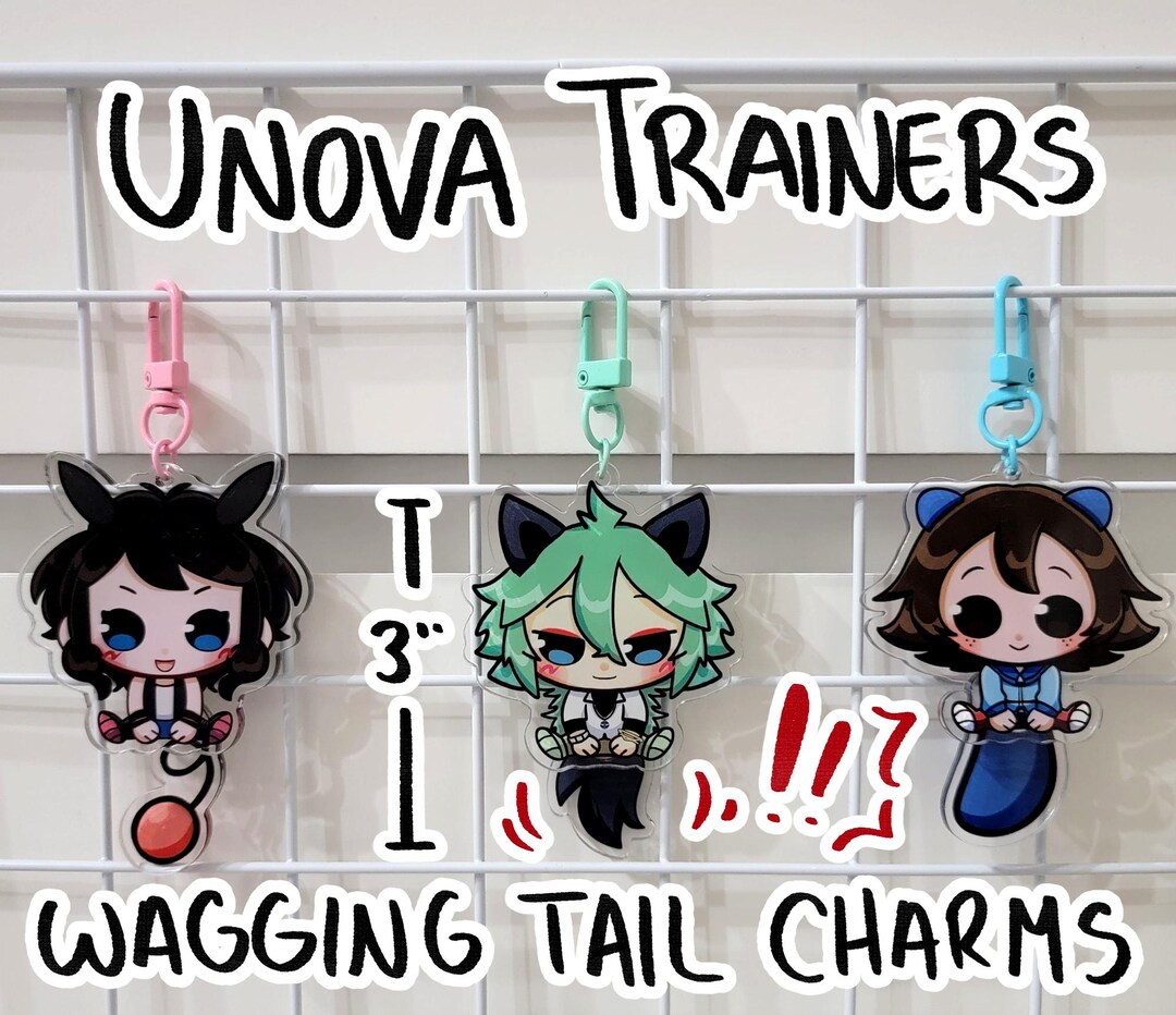 Pokemon Unova Trainers Wagging Tail Acrylic Charms - Etsy