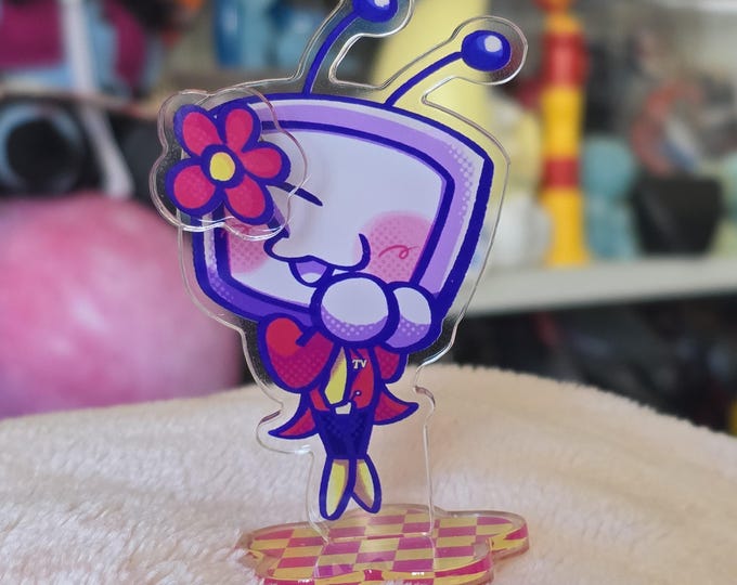Deltarune Tenna Spinning Flower Acrylic Stand - Etsy