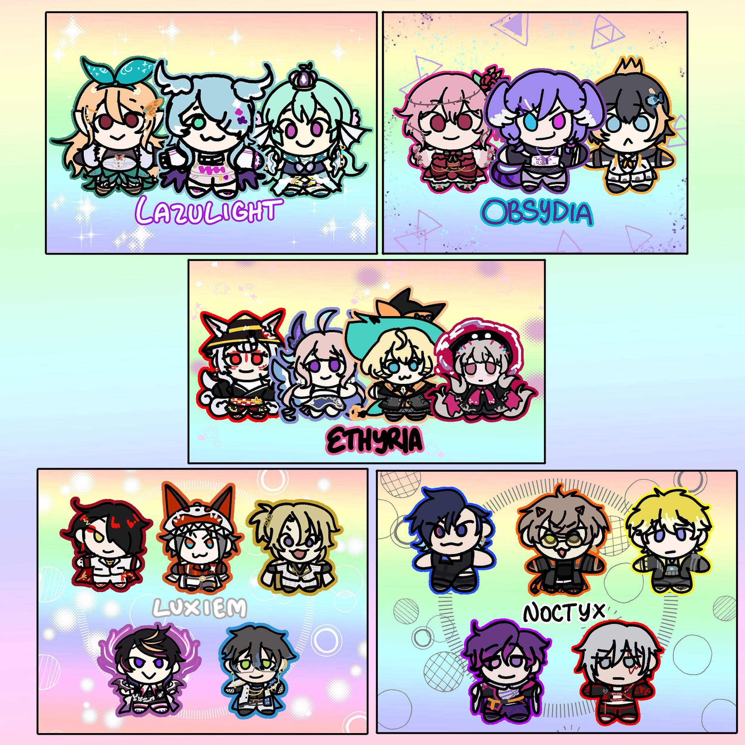 Vtuber Nijisanji EN Stickers - Etsy