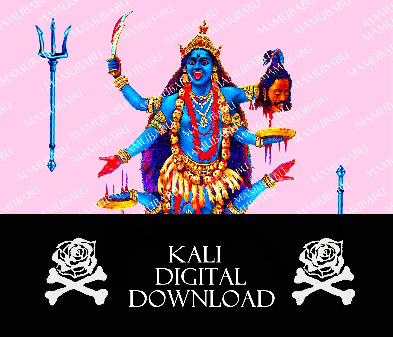 Kali Digital Download, Kali Digital Art, Kali Ma, Goddess, Hindu, Vedas ...