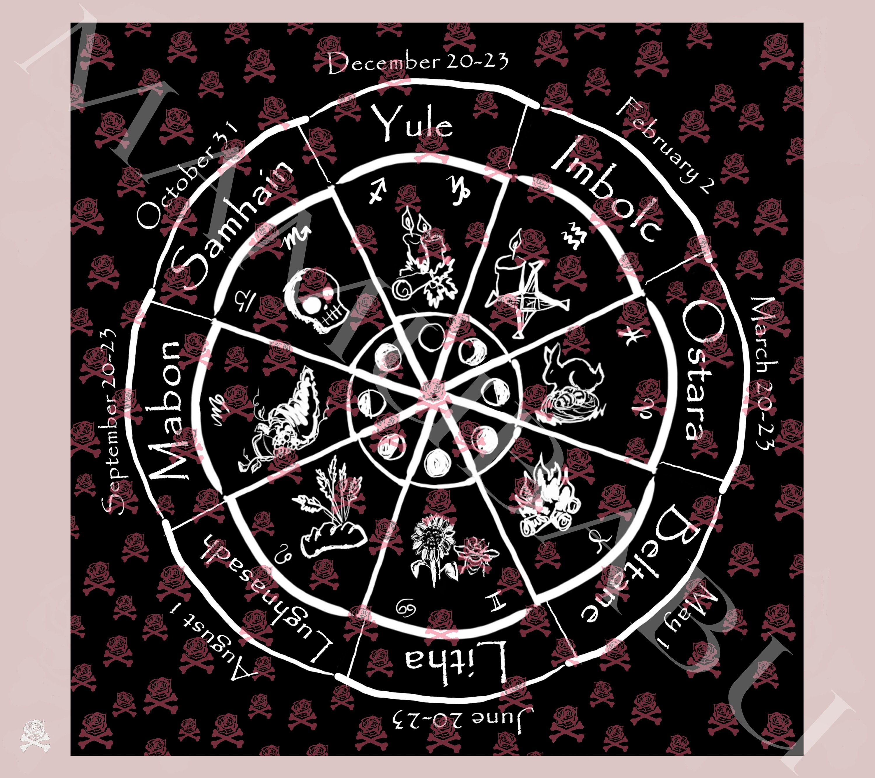 Wheel of the Year Digital Download, Pagan Calendar, Witch's Calendar ...