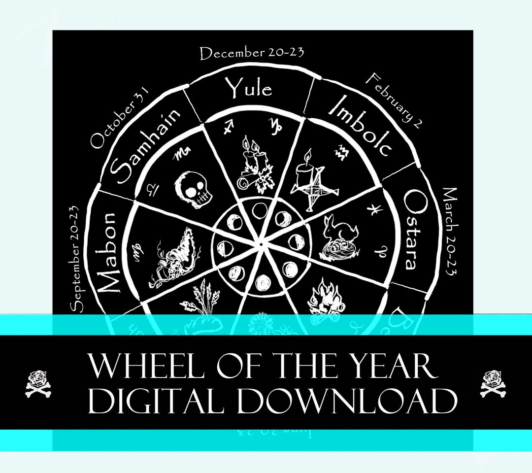 Wheel of the Year Digital Download, Pagan Calendar, Witch's Calendar ...