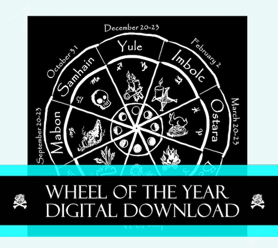 Wheel of the Year Digital Download Pagan Calendar - Etsy