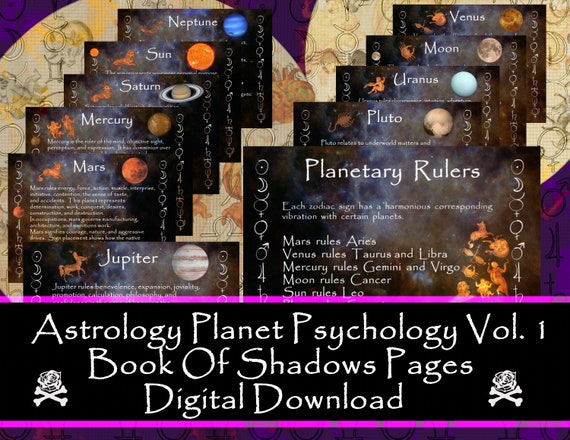 Astrology Planet Psychology Vol. 1 Digital Download Book of - Etsy