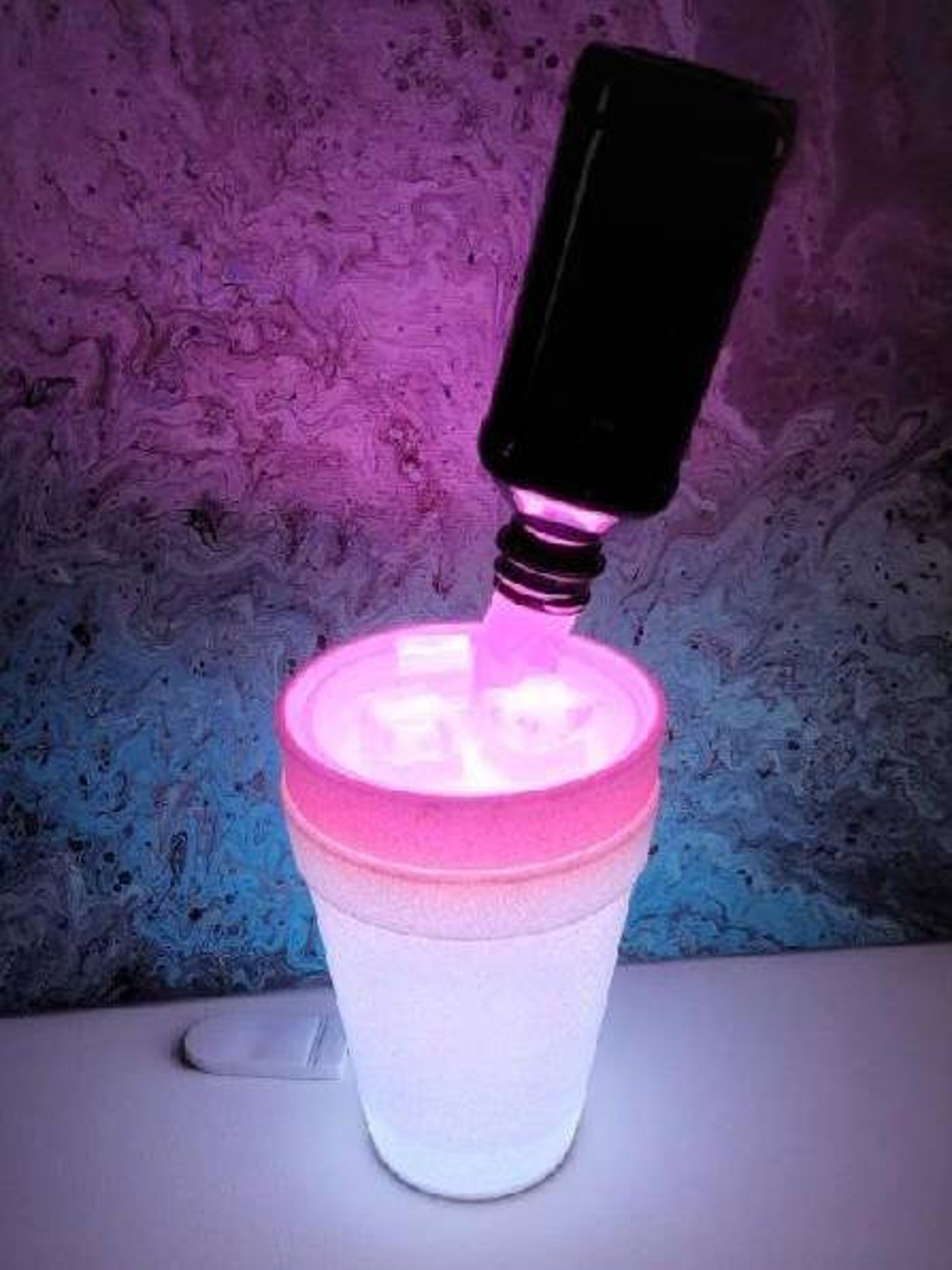 Light up Lean Pour Display - Etsy