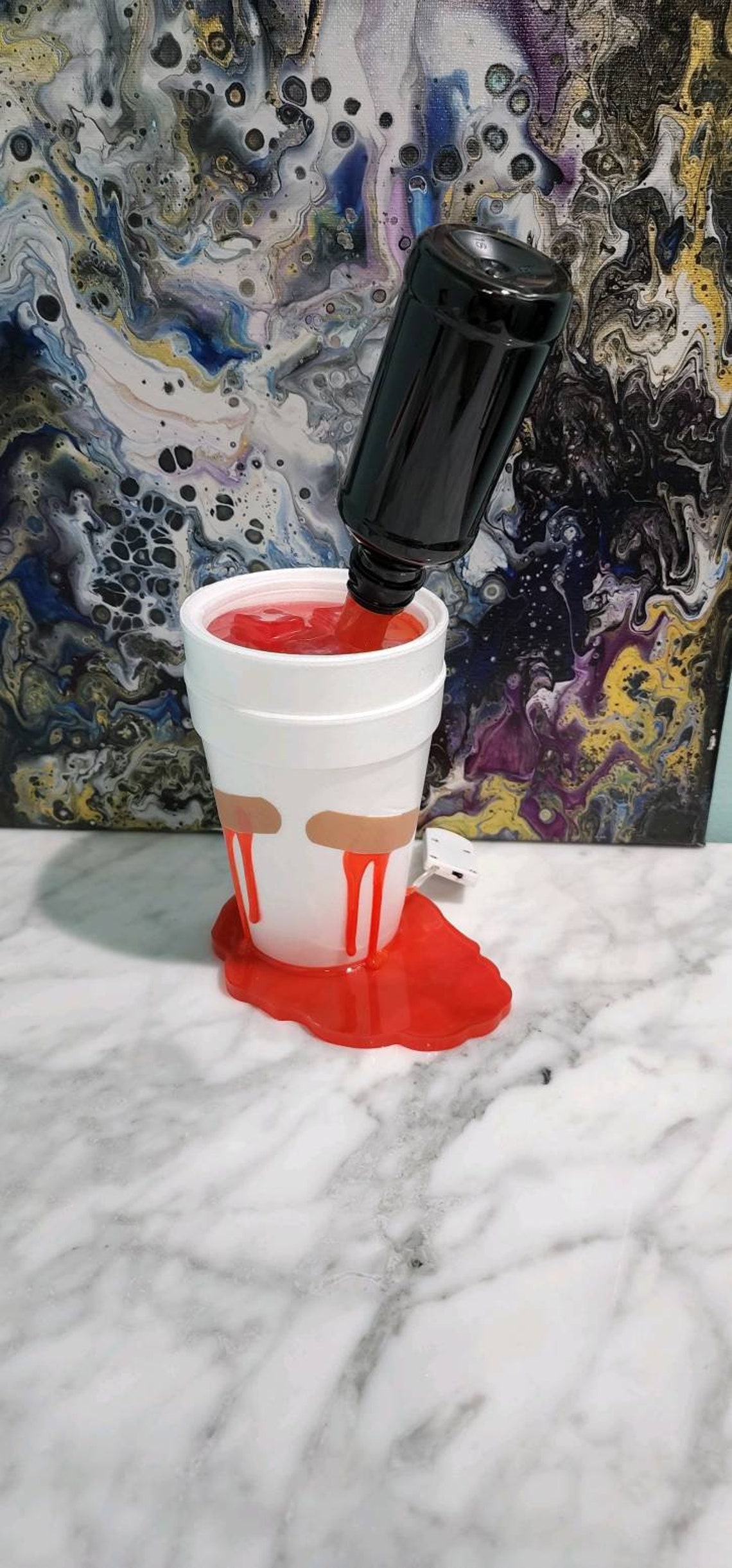 Light up Lean Spill Display - Etsy