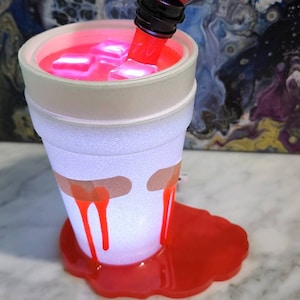 Light up Lean Pour Display - Etsy