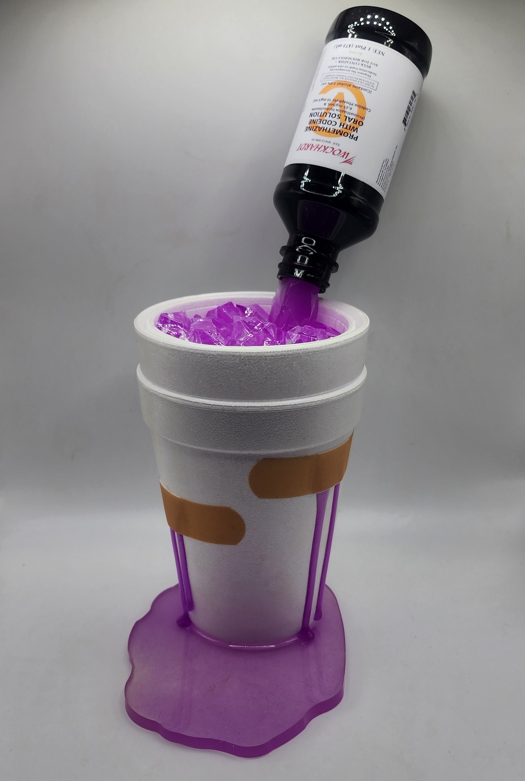 Pouring Lean Display W/ Crushed Ice - Etsy