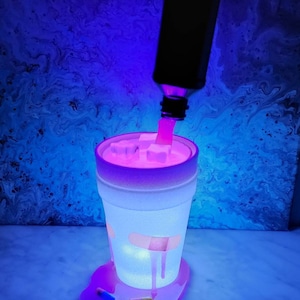Light up Lean Pour Display - Etsy