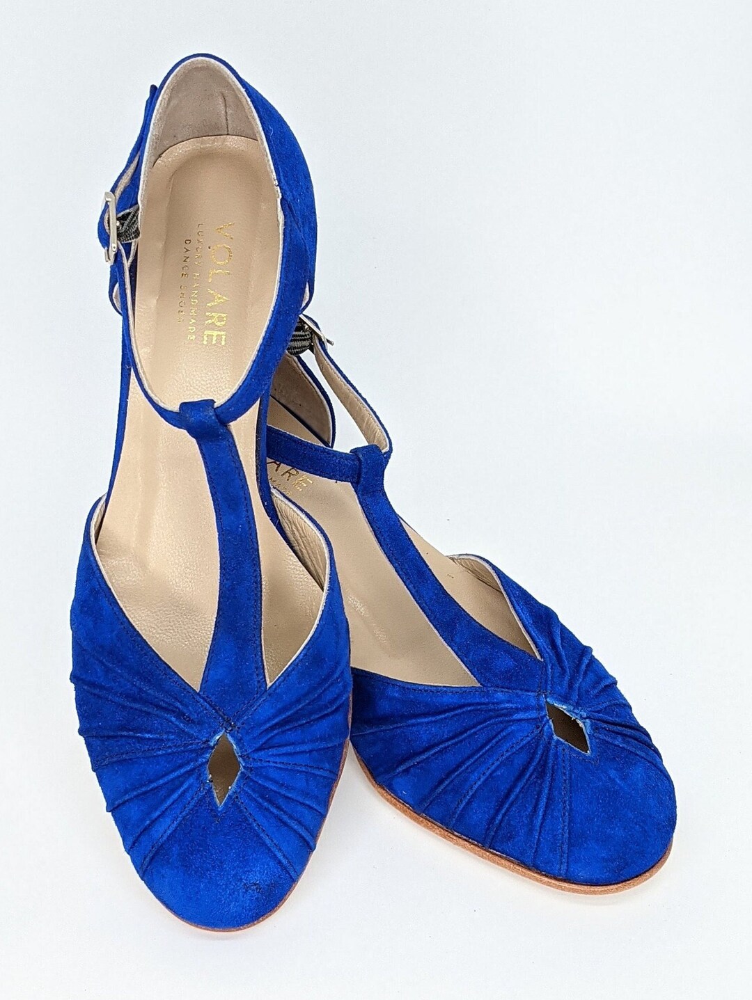 Volare Shoes Diamante in Suede Colors Vintage Inspired, Handmade ...