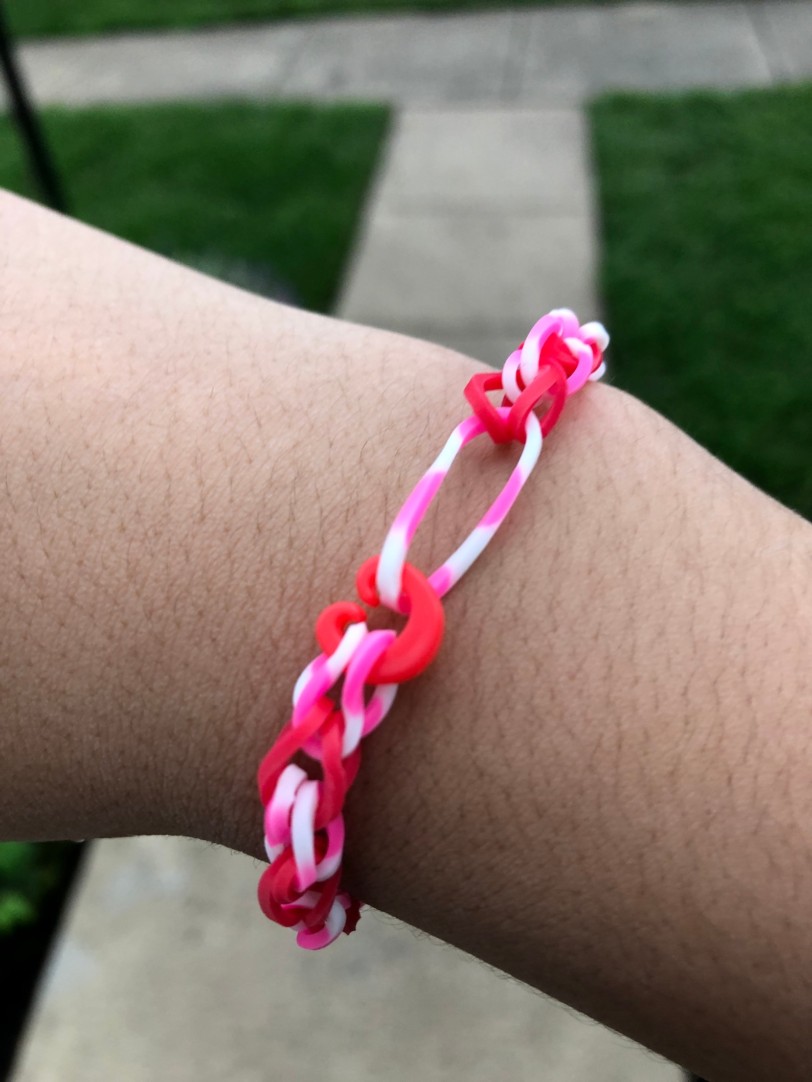 Rainbow Loom Single Chain Bracelets With Charms - Etsy