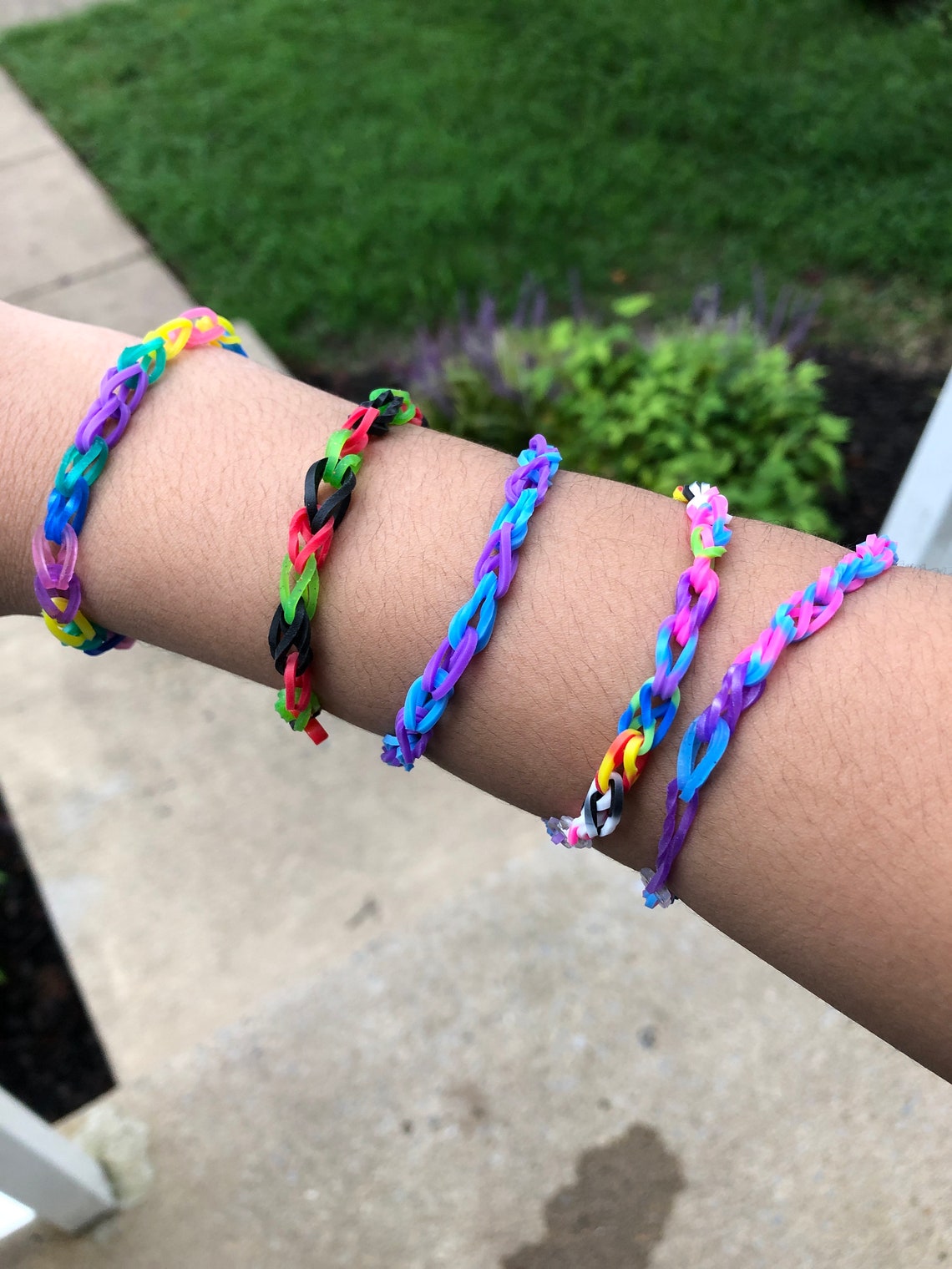 Rainbow Loom Bracelets. Single Chain 25 Piece Set - Etsy