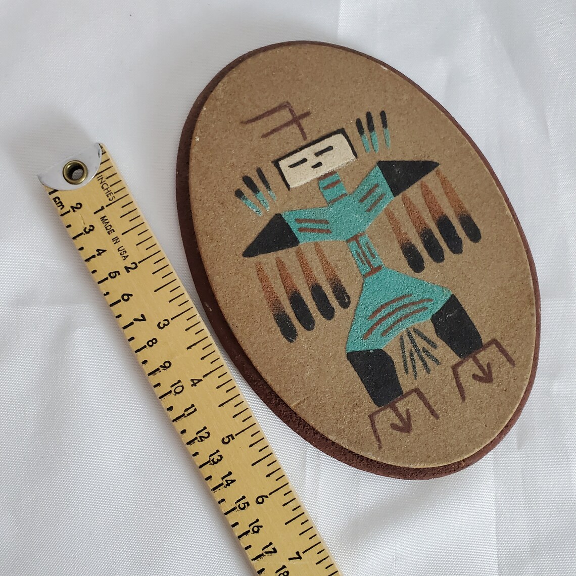 Thunder People Navajo Sand Painting, Bert Tsosie Vtg Southwest Native ...