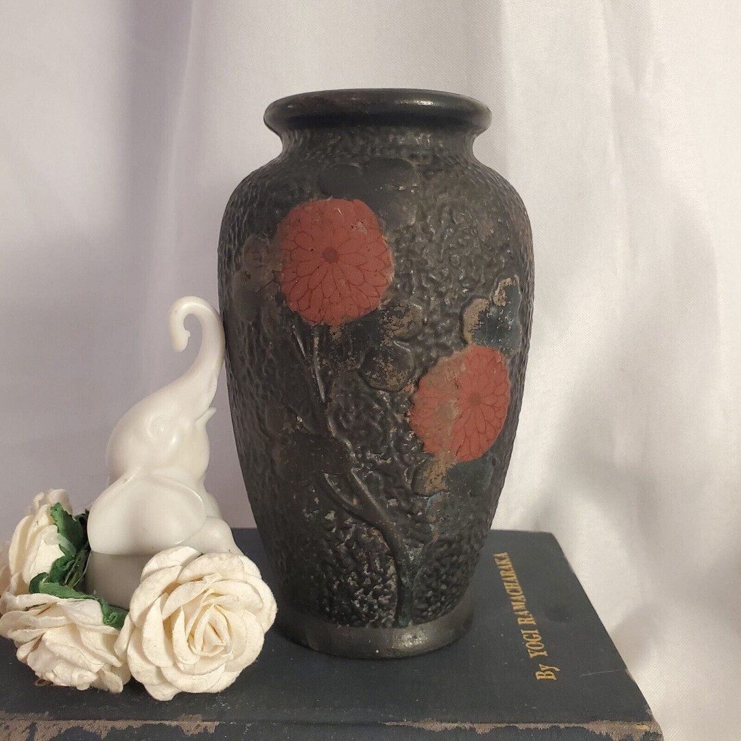 Small Tokanabe Ware Vase, 1930s Japanese Pottery, Dark Academia Home ...