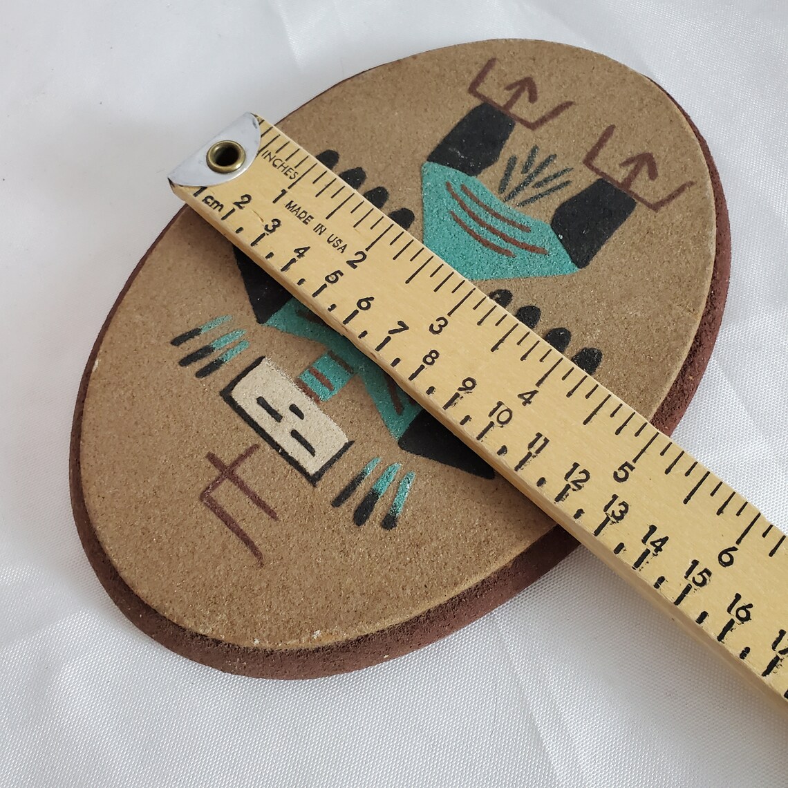 Thunder People Navajo Sand Painting, Bert Tsosie Vtg Southwest Native ...