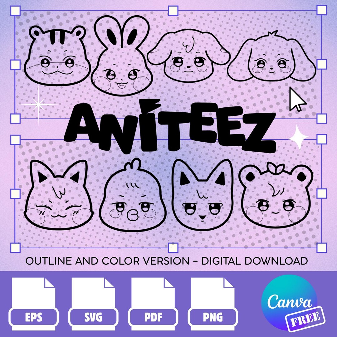 Ateez Decal Sticker / Cut Files for Cricut, Silhouette Cameo / Kpop Svg ...