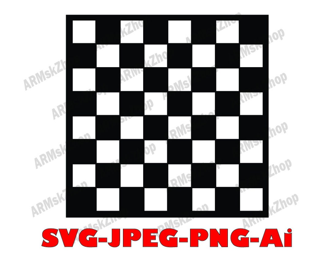 Square 8X8 / Checkerboard SVG, PNG, Jpeg, Ai - Files - Etsy