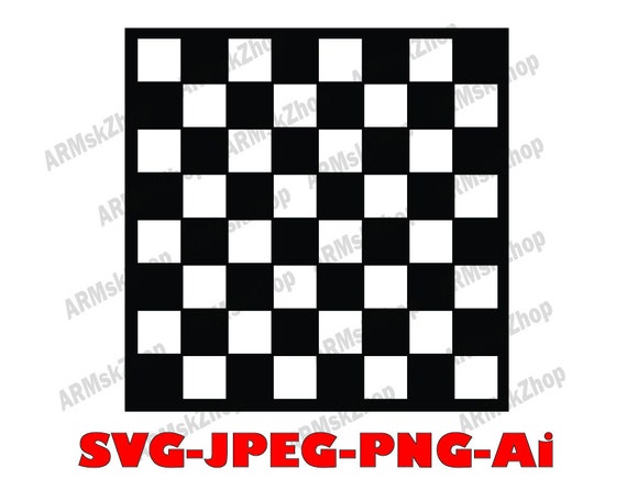 Square 8X8 / Checkerboard SVG PNG Jpeg Ai Files | Etsy