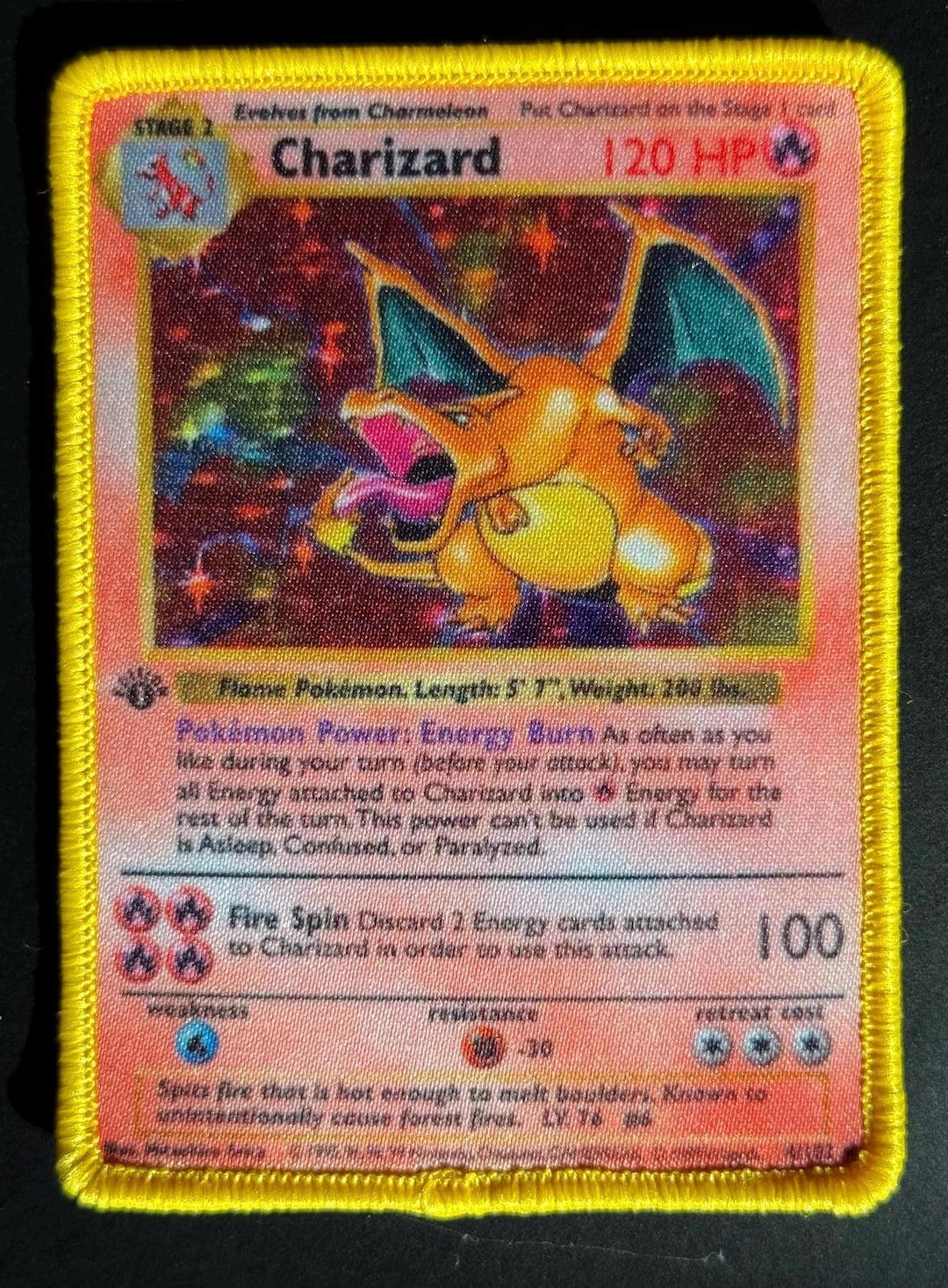 Charizard 1st Edition Patch - 2.5” X 3.5” - Etsy