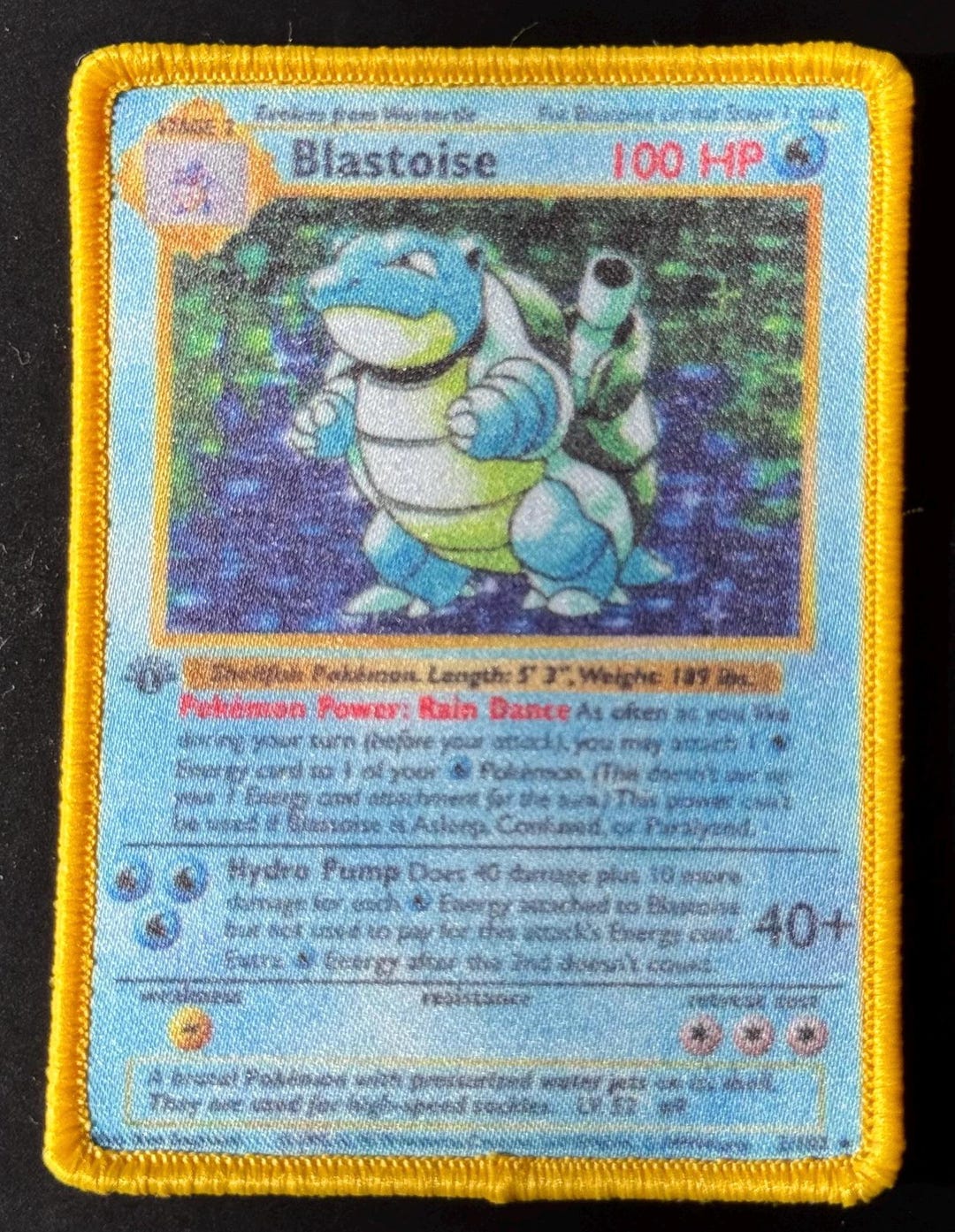 Blastoise 1st Edition Patch - 2.5” X 3.5” - Etsy