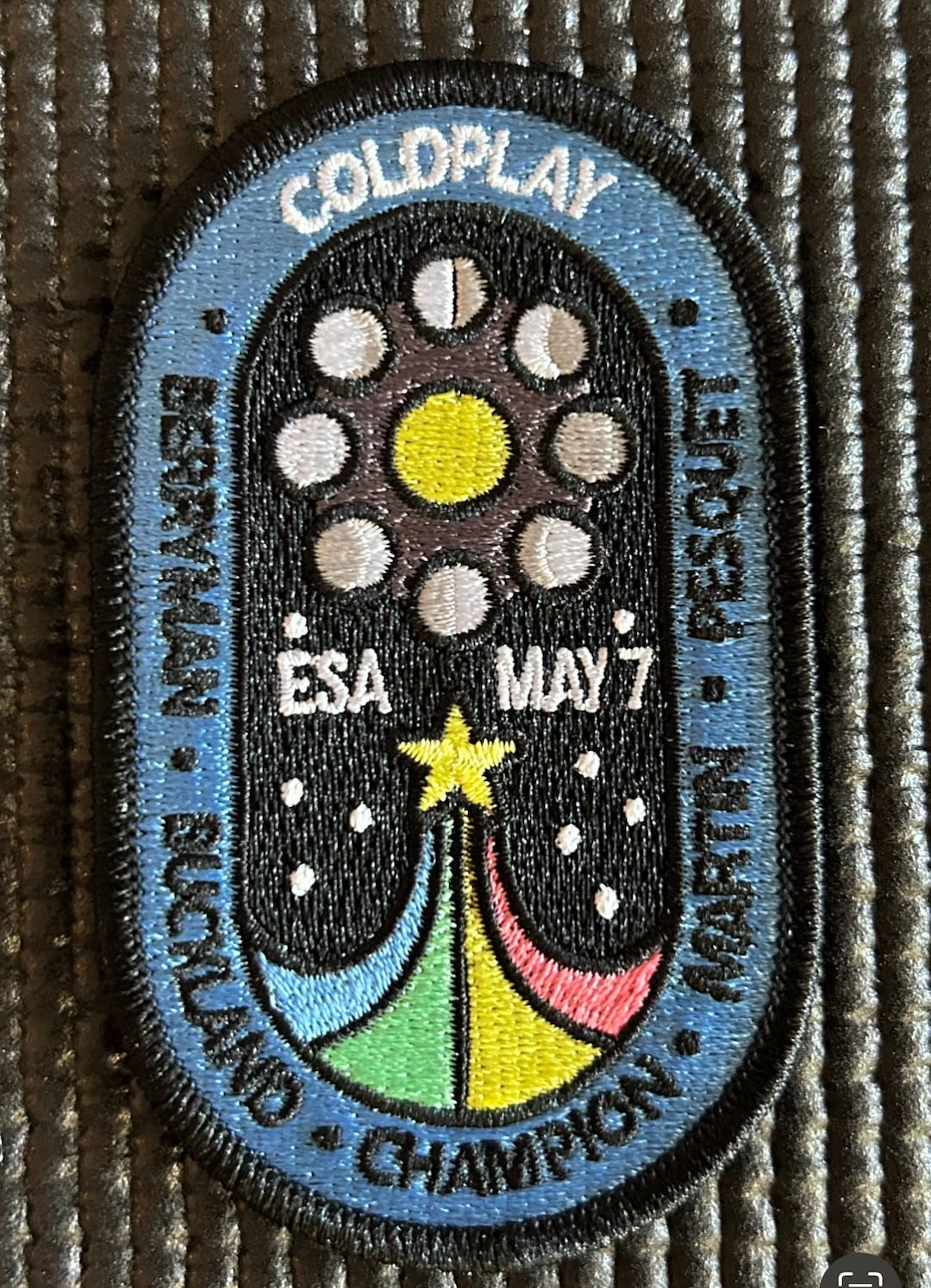 Coldplay ESA NASA International Space Station Patch - 4.5” X 2.5” - Etsy