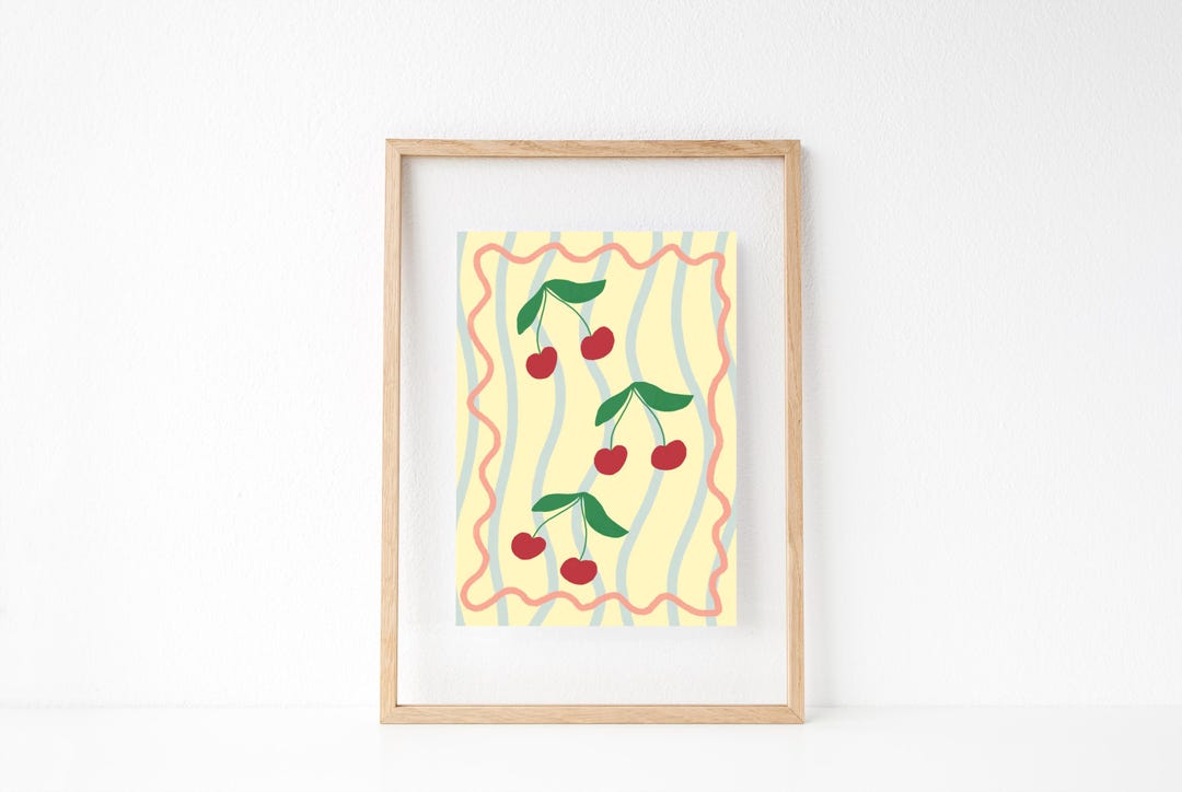 Cherry Wall Art | A4 Digital Download - Etsy