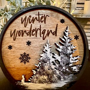 Winter Tiered Tray Decor Set | Winter Wonderland | Hello Winter Round ...