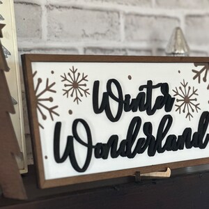 Christmas Decoration | Winter Wonderland Sign | Fireplace Mantle Decor ...
