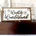 Christmas Decoration | Winter Wonderland Sign | Fireplace Mantle Decor ...