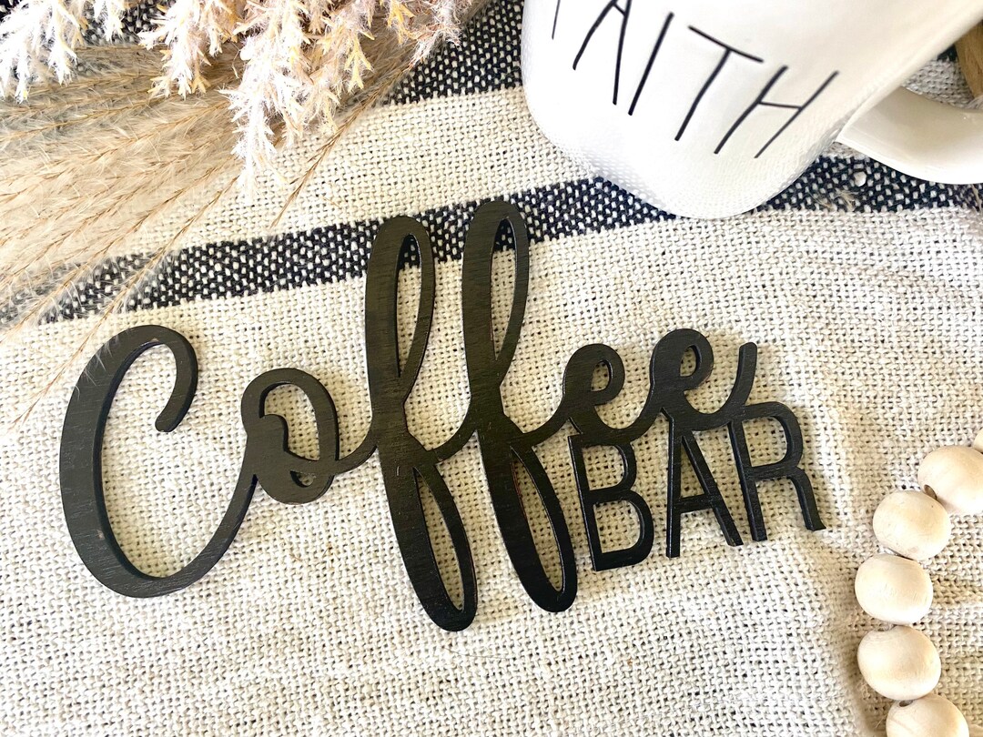 Coffee Bar Sign| Coffee | Rustic Small Coffee Signs | Wall Decor ...