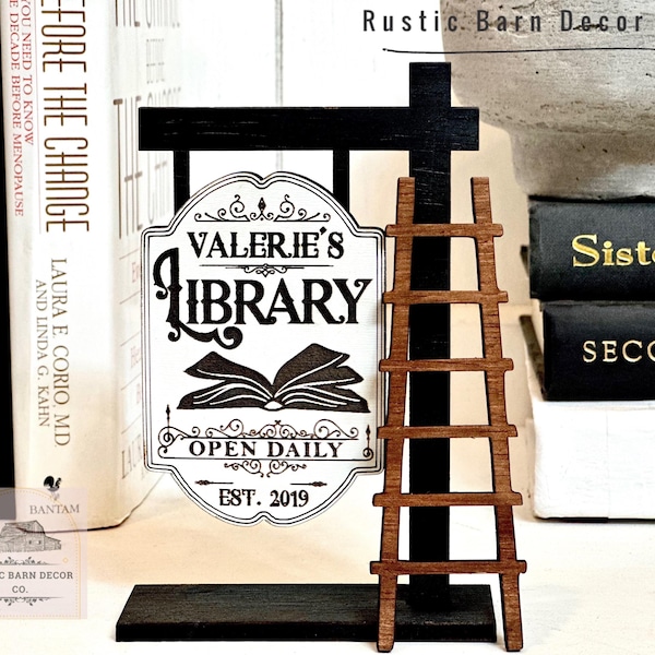 Home Library Decor - Etsy