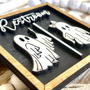 Halloween Bathroom Decor | Restroom Sign Horror | Farmhouse Sign ...
