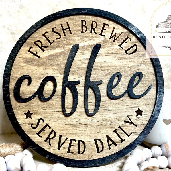 Wooden Coffee Sign - Etsy