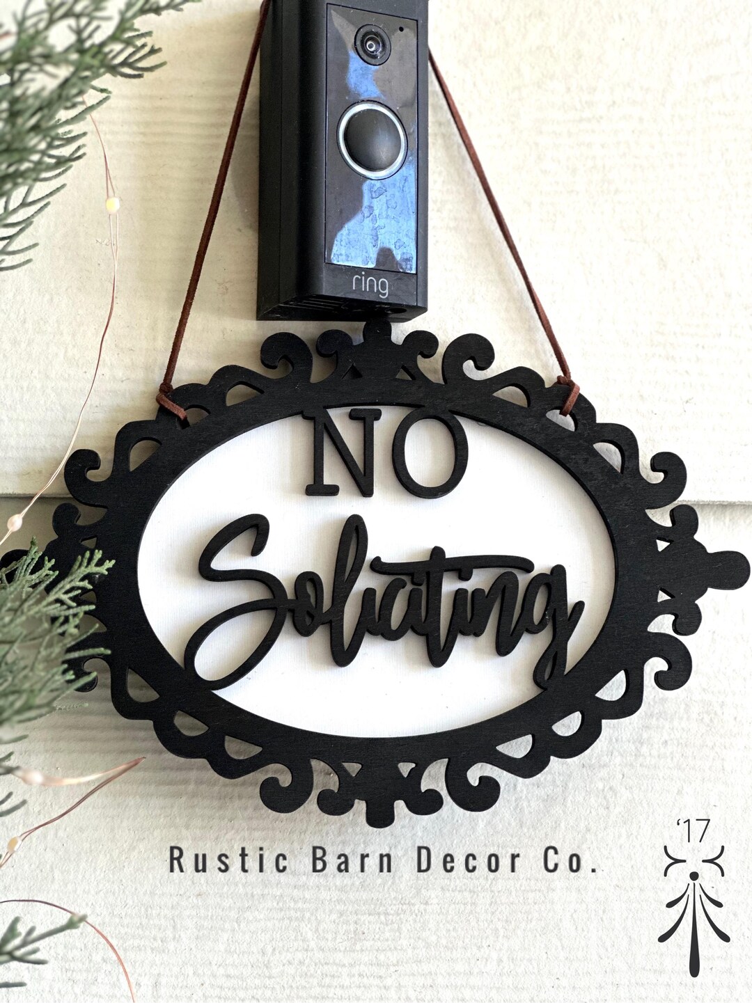 No Soliciting Sign | Front Door Decor | Year Round | Victorian Front ...