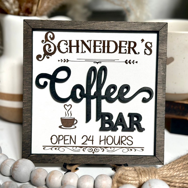 Coffee Art Small Sign - Etsy