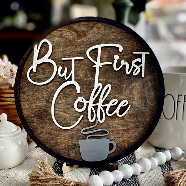 But First Coffee Sign - Etsy