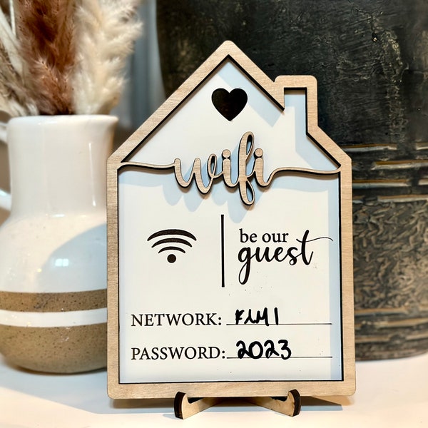 Wifi Password Sign - Etsy