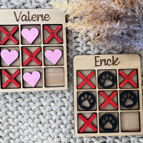Heart Tic Tac Toe - Etsy