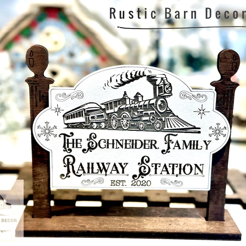 Model Train Station Signs - Etsy