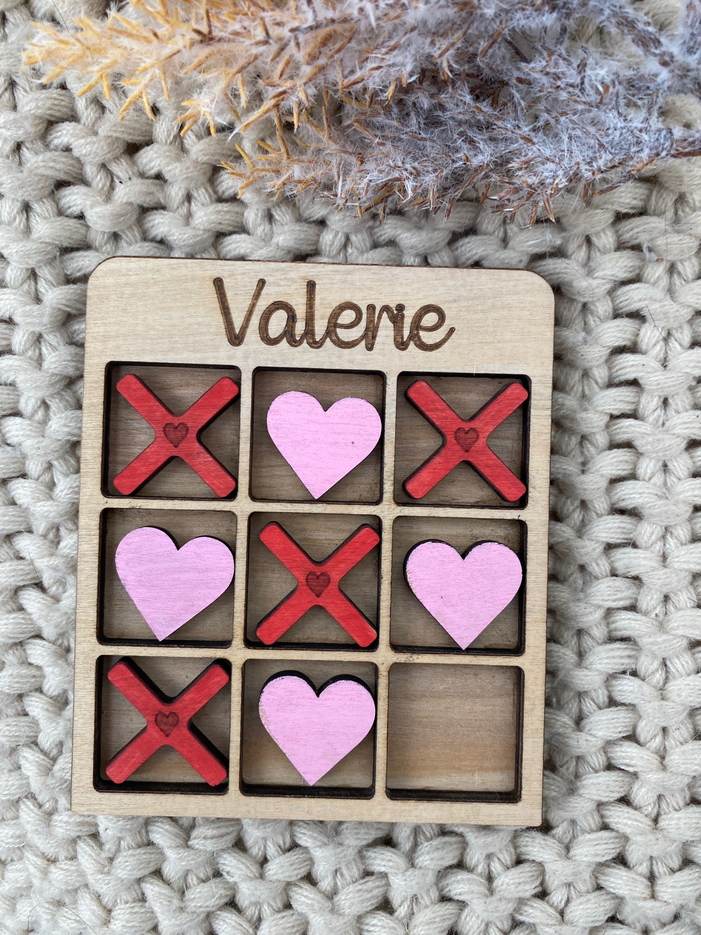 Valentines Day Tic Tac Toe / Kids Valentines Gift - Etsy
