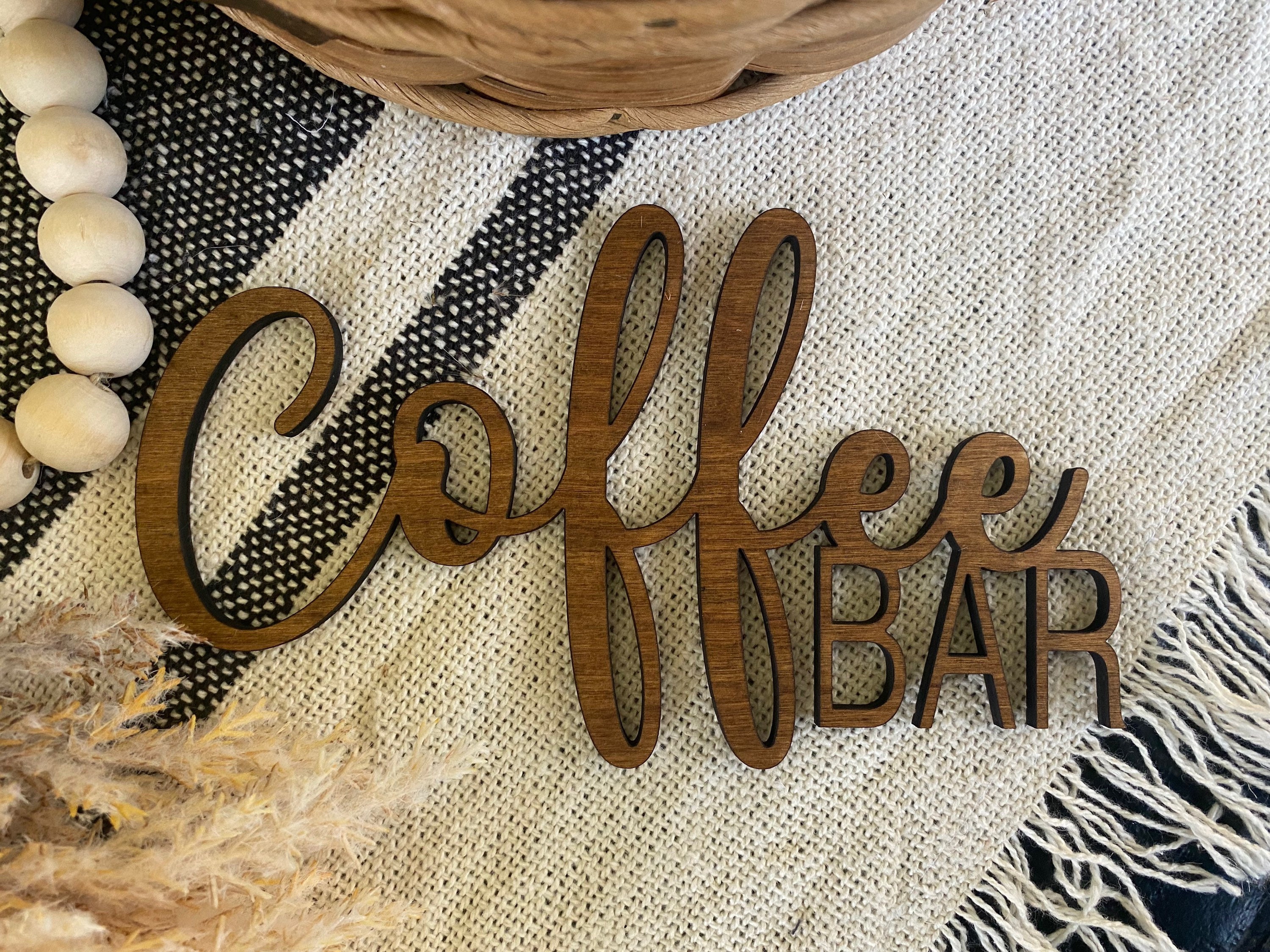 Coffee Bar Sign Coffee Rustic Small Coffee Signs Wall - Etsy