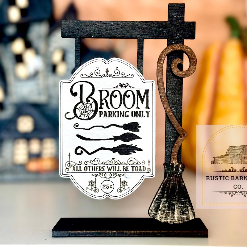 Broom Parking Sign - Etsy