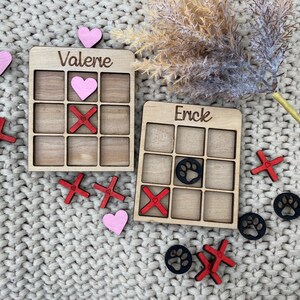 Valentines Day Tic Tac Toe / Kids Valentines Gift /personalized Gift ...