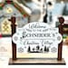 Personalized Christmas Village Sign, Welcome to Our Village Sign ...