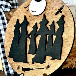 Circle of Witches Dancing | Halloween Home Decor | Witchcraft Art ...
