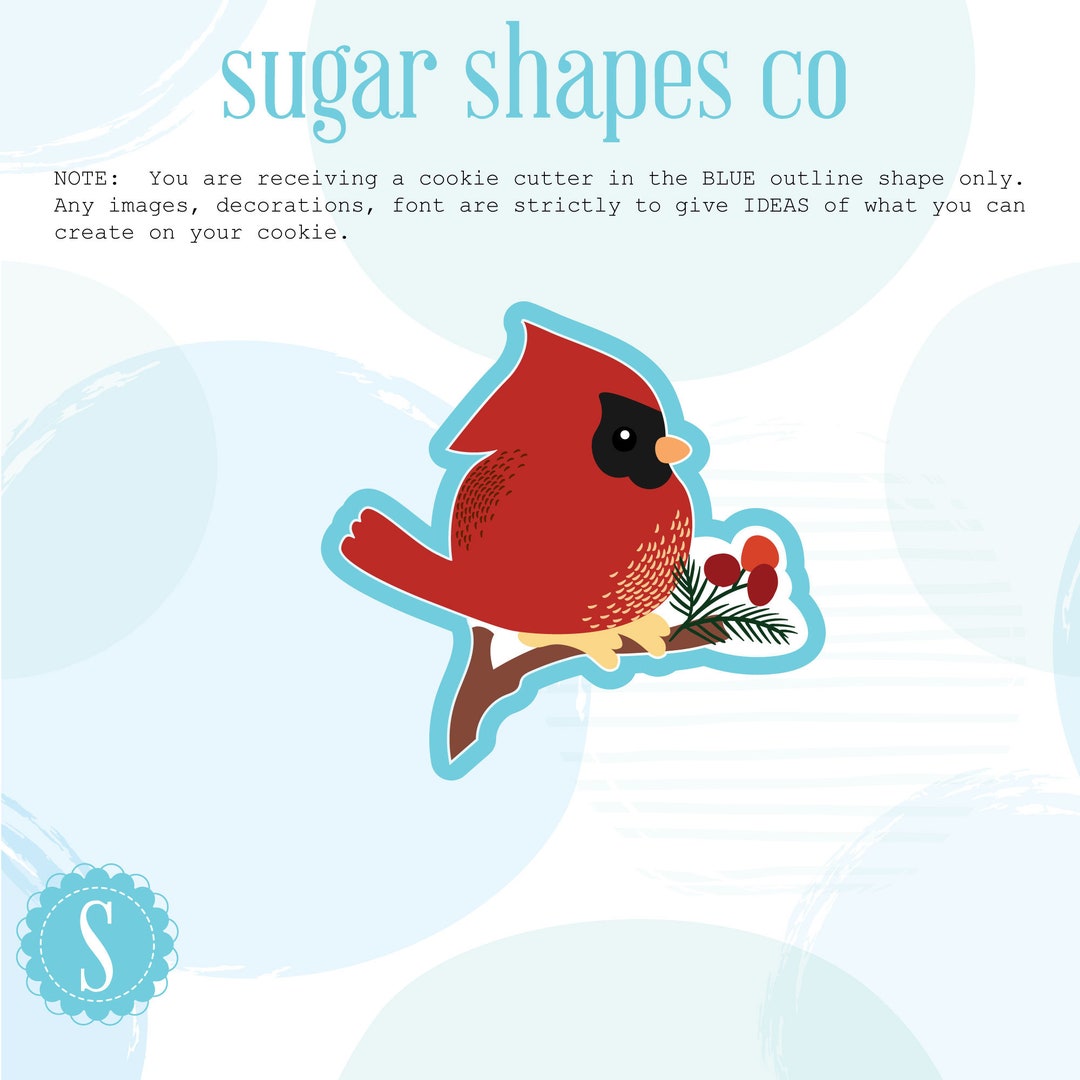 Cardinal Cookie Cutter Animal Cookie Cutter Fondant Cutter Polymer Clay ...