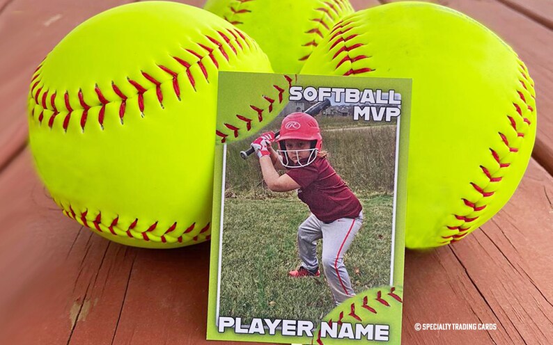 Softball Trading Card • Custom Printed Trading Card • Personalized ...